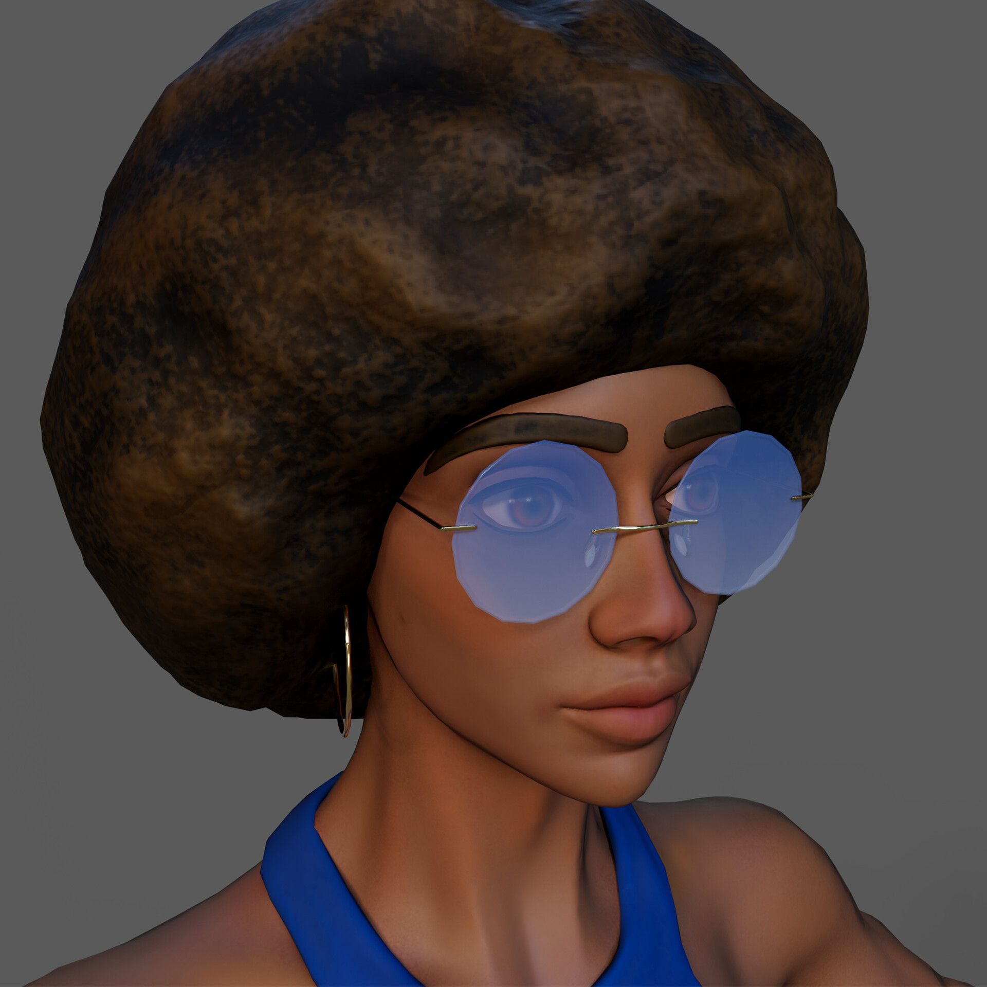 ArtStation - Black Woman Character Model Inspired by Blaxploitation ...