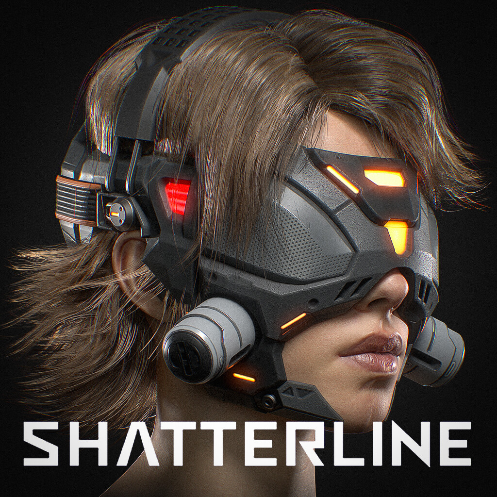 ArtStation - Shatterline - Malva Helmet set
