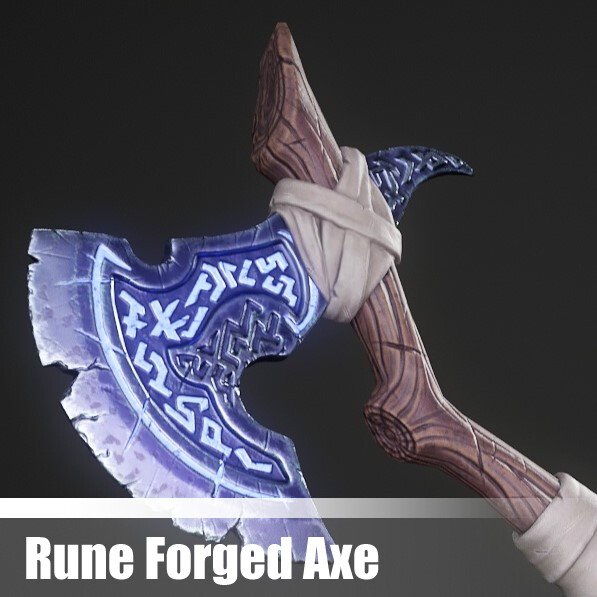 ArtStation - Rune Forged Axe