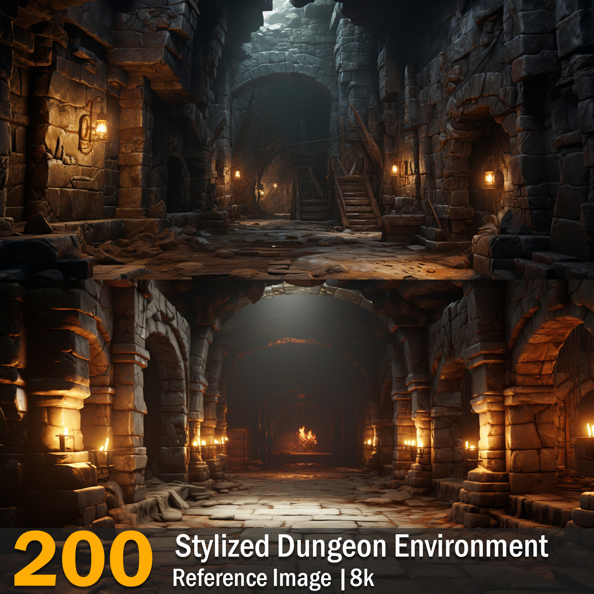 ArtStation - Stylized Dungeon Environment | Reference Images | 8k