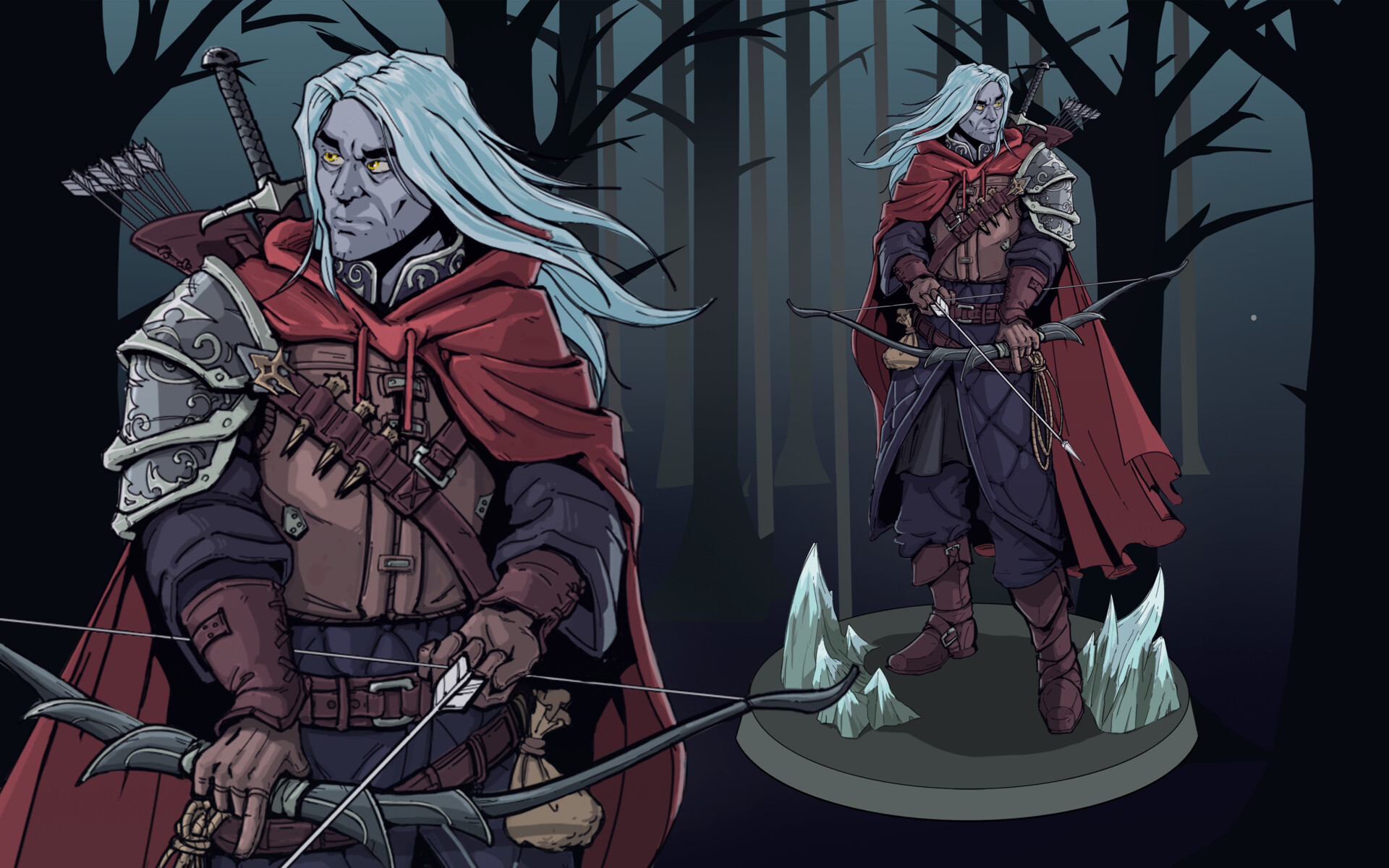 ArtStation - drow demon hunter - comission