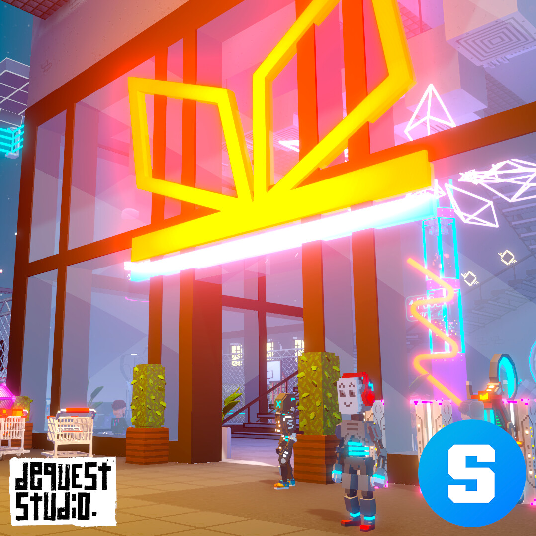 ArtStation - Level design "Sneakmart+" Social hub