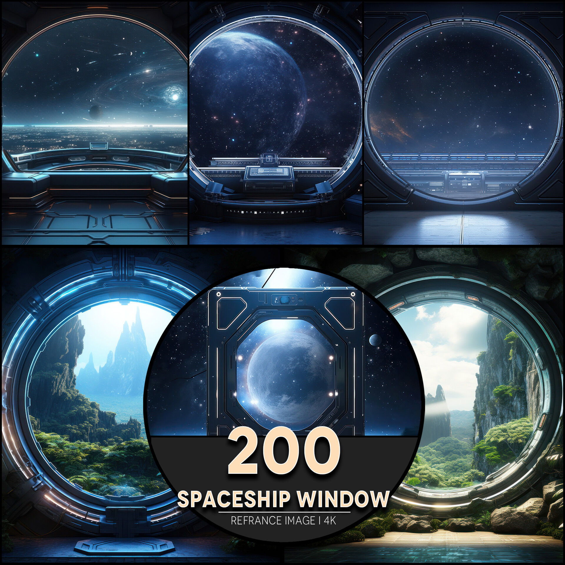 ArtStation - Spaceship Window 4K Reference/Concept Images