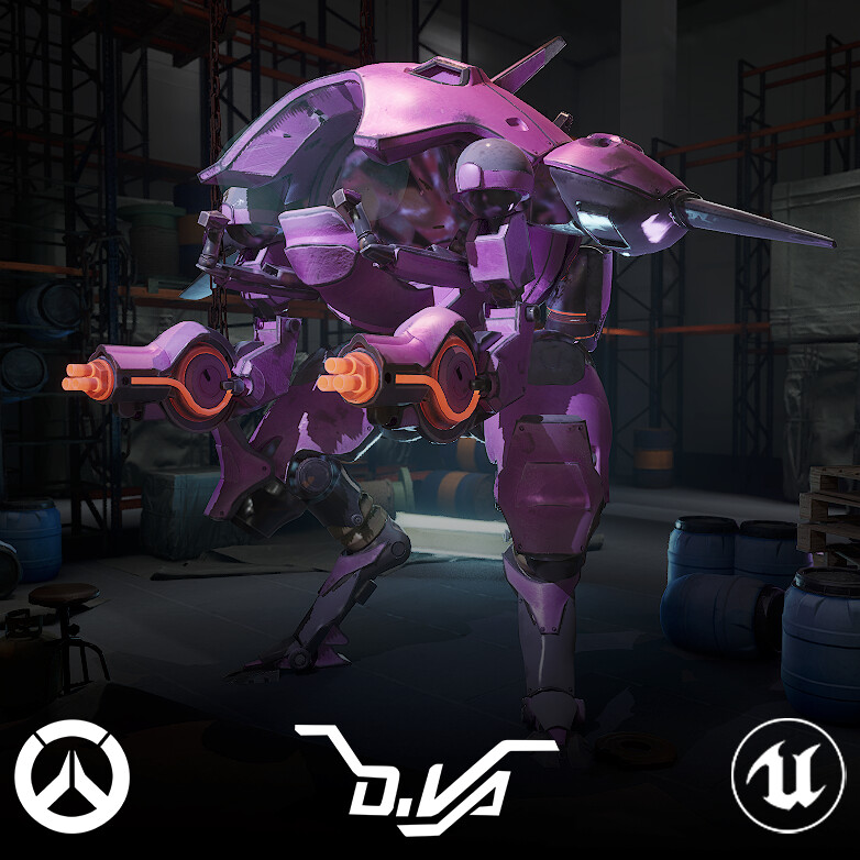 ArtStation - DVA Mecha- FanArt