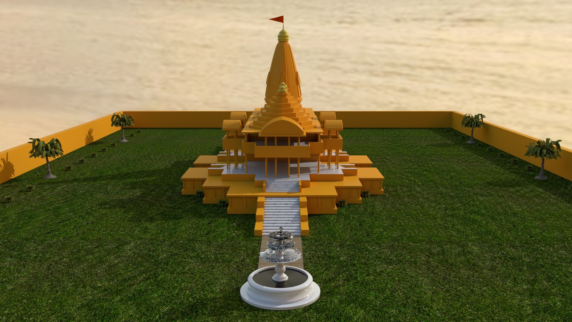 ArtStation - Ram Mandir 3D Model