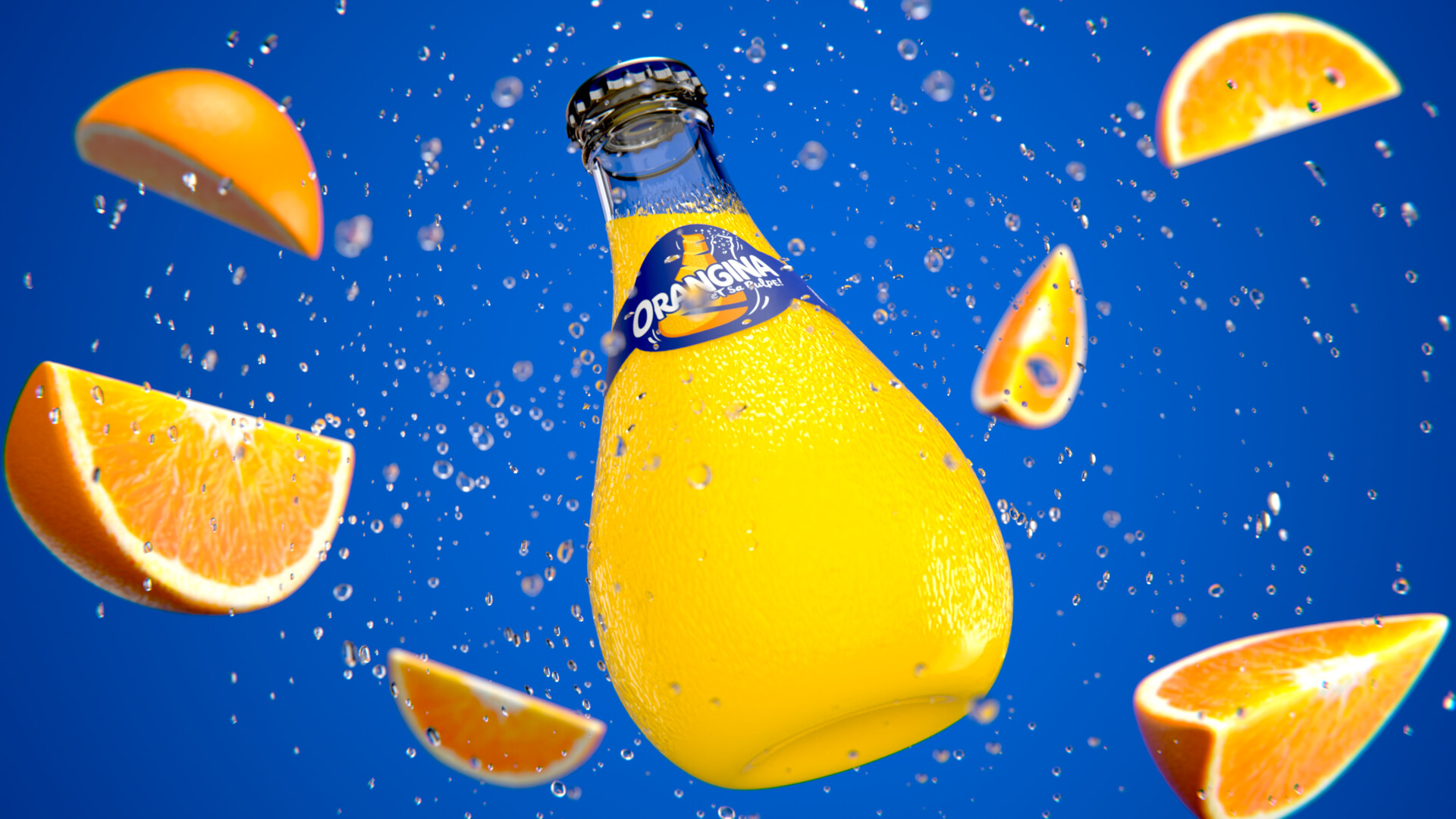 ArtStation - 3D Product animation - Orangina