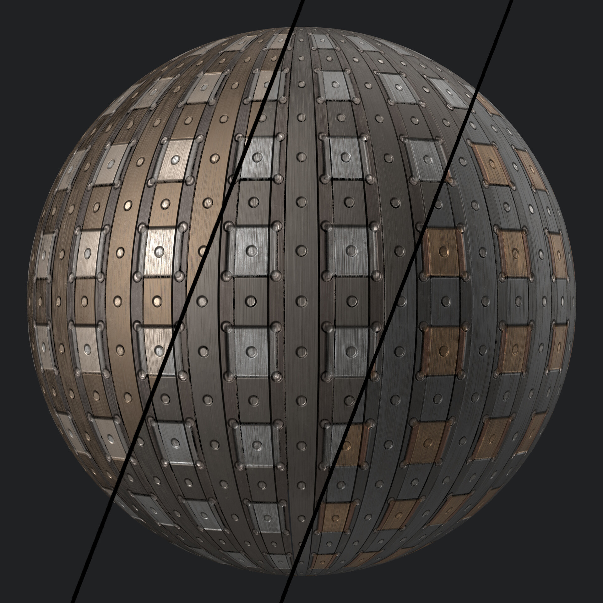 ArtStation - Metal Materials 69- Metal panels By Painting | Sbsar Pbr ...
