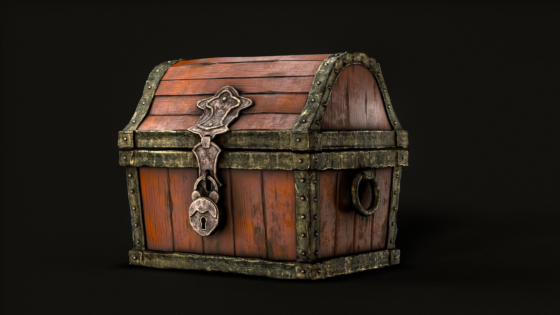 ArtStation - Realistic Wooden Treasure Chest Asset