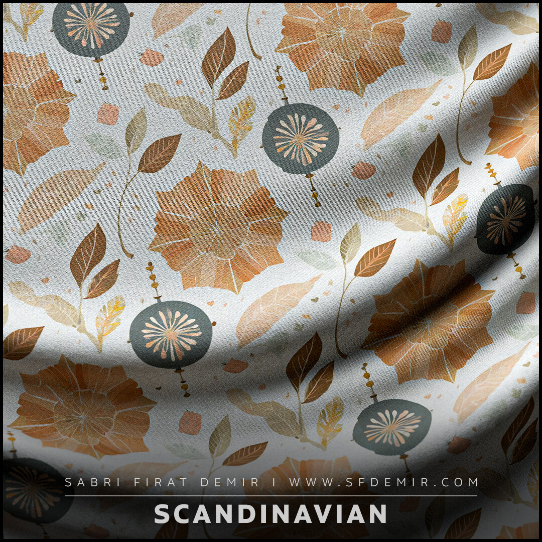 ArtStation - Scandinavian Pattern Fabric Pack 02