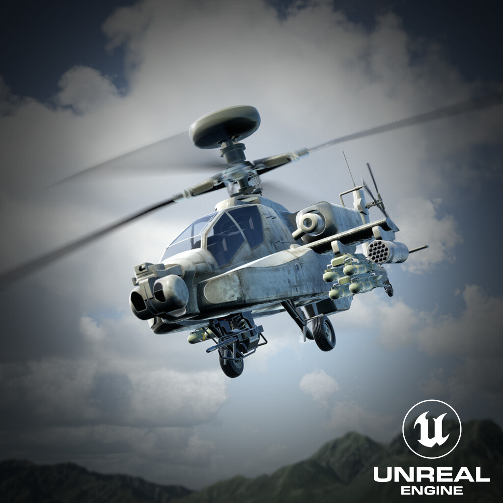 ArtStation - Apache Helicopter (Personal Project)