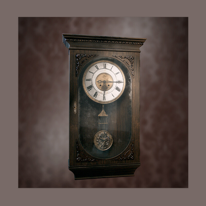 ArtStation - Vintage pendulum wall clock