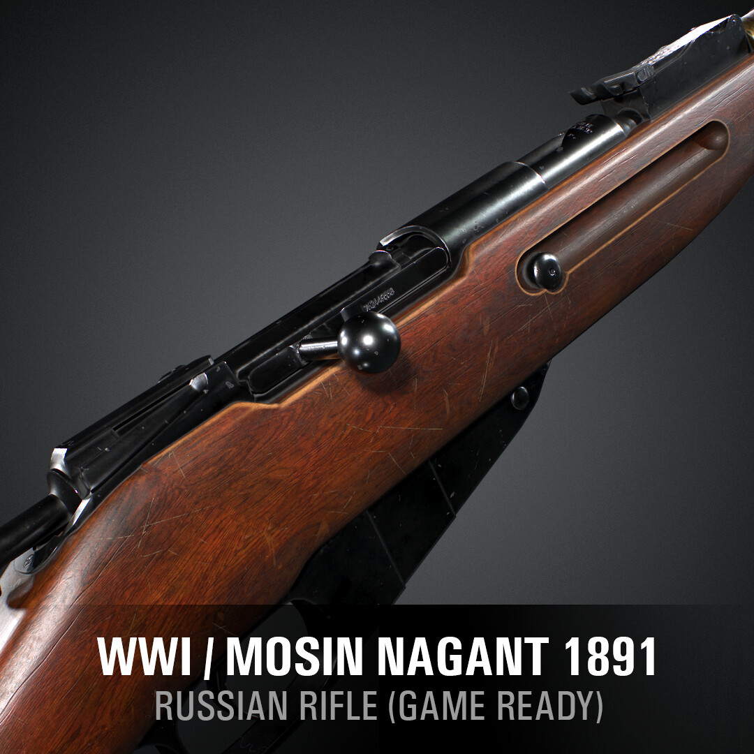 ArtStation - Mosin Nagant Rifle 1891