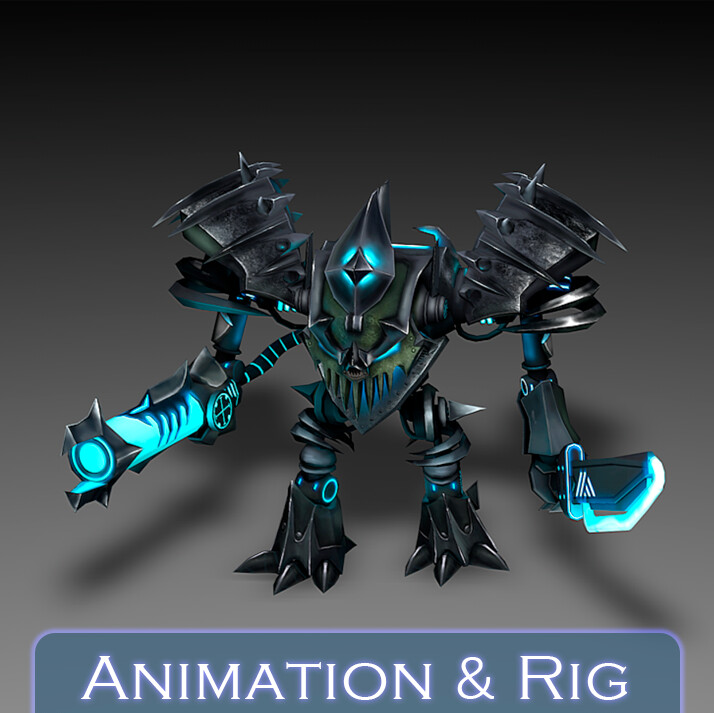 ArtStation - B00M BOT - Rig & Animations
