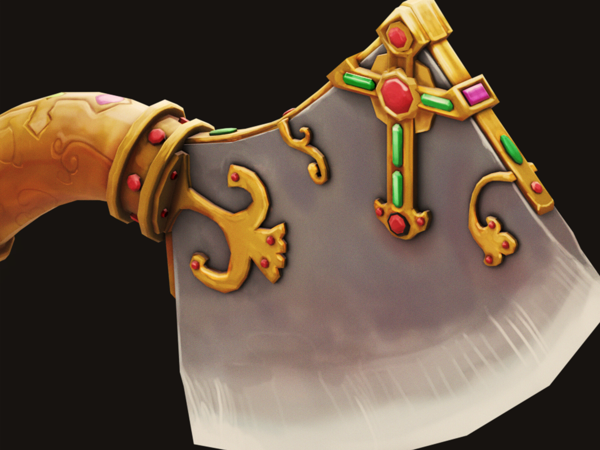 ArtStation - Stylized Hand Painted Cleaver