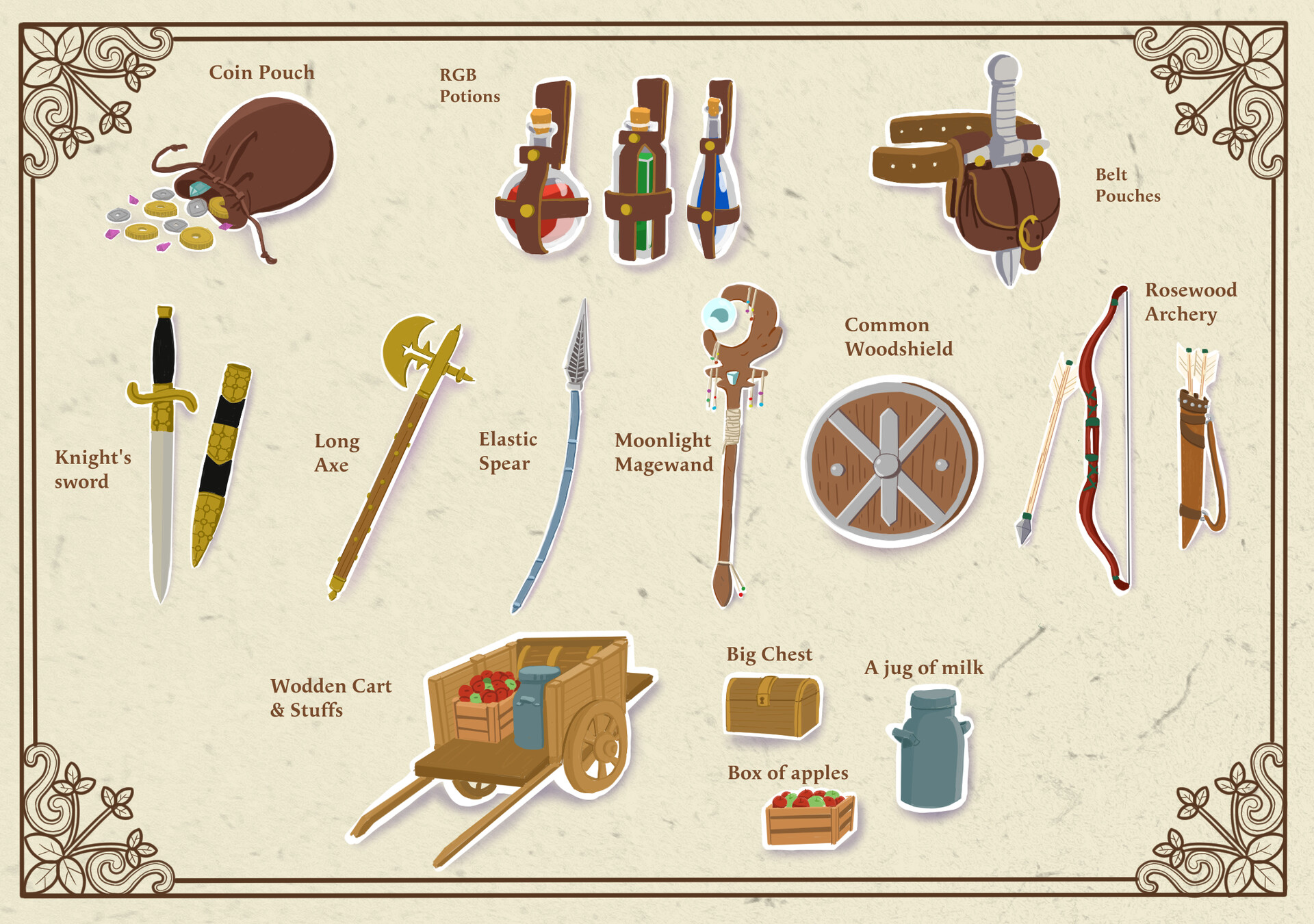 ArtStation - Fantasy items & weapons