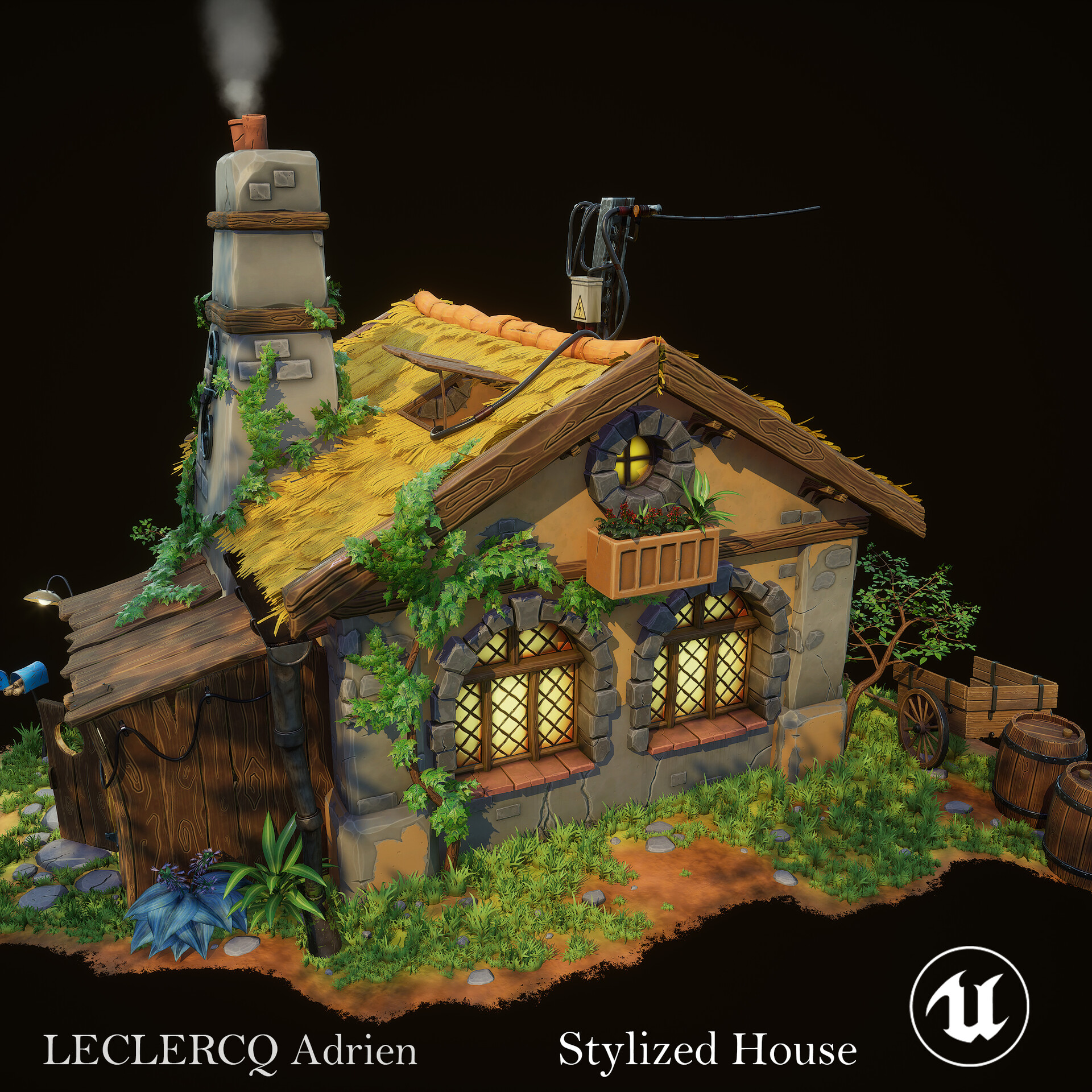 ArtStation - Stylized House - Diorama