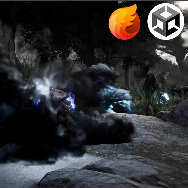 ArtStation - Realtime Environment & VFX with EmberGen Flipbook Shader