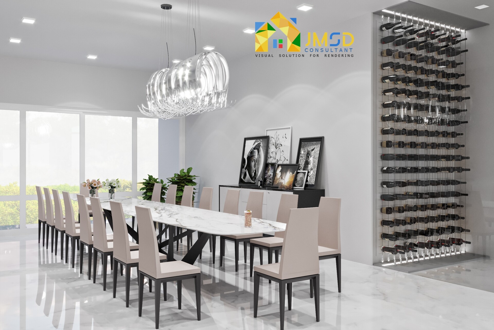 ArtStation - Dining Area Interior Rendering in Philadelphia Pennsylvania