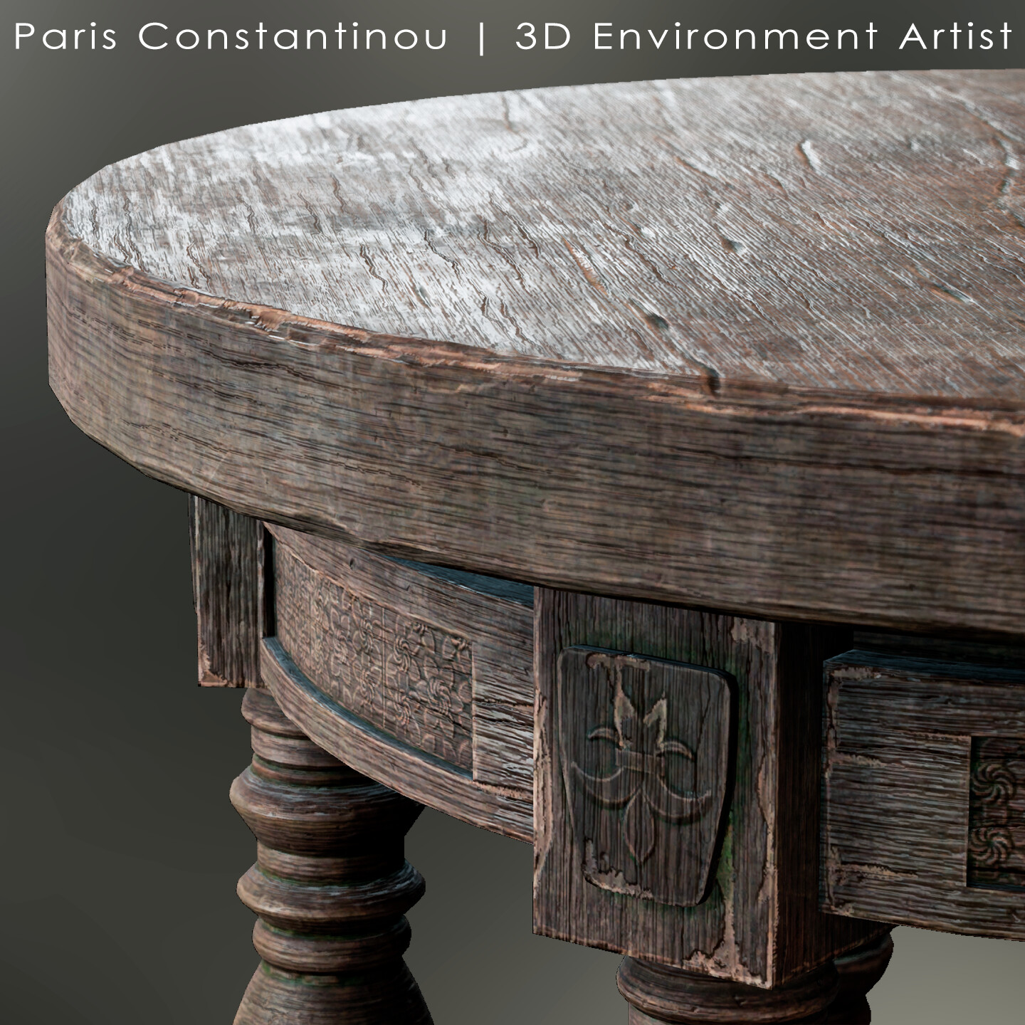 ArtStation - Vintage Table | Prop Study