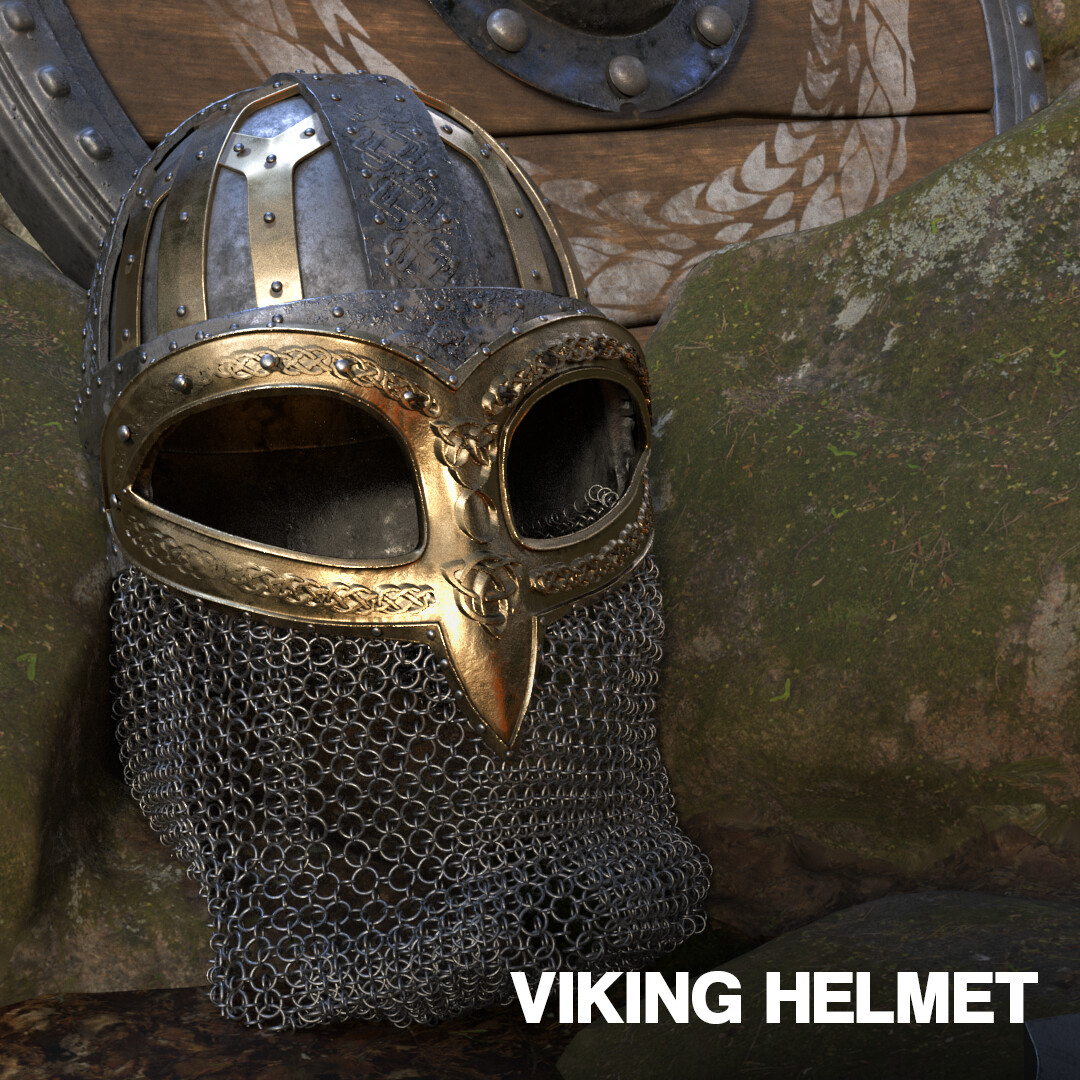 ArtStation - Viking Helmet Model