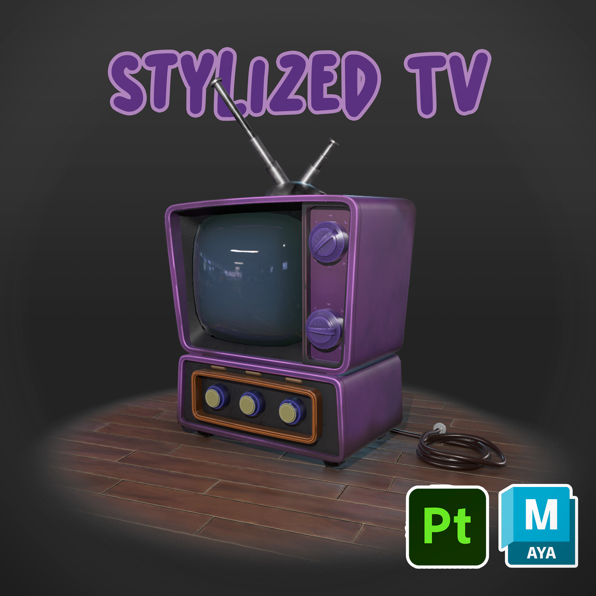 ArtStation - Stylized TV | Props