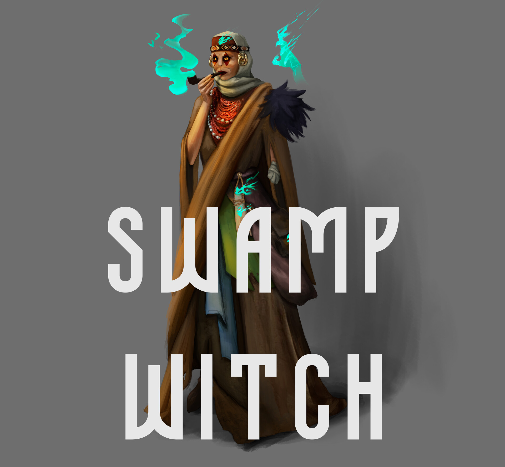 ArtStation - Swamp witch - slavic mythology