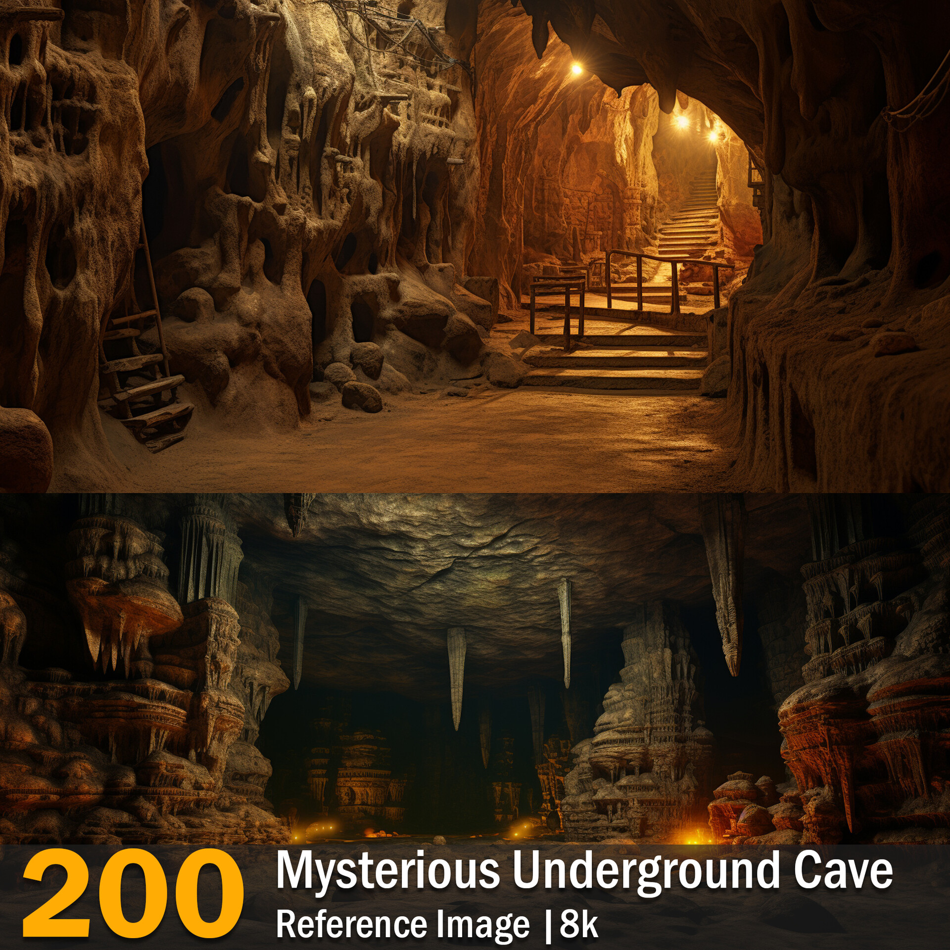 ArtStation - Mysterious Underground Cave | Reference Images | 8K