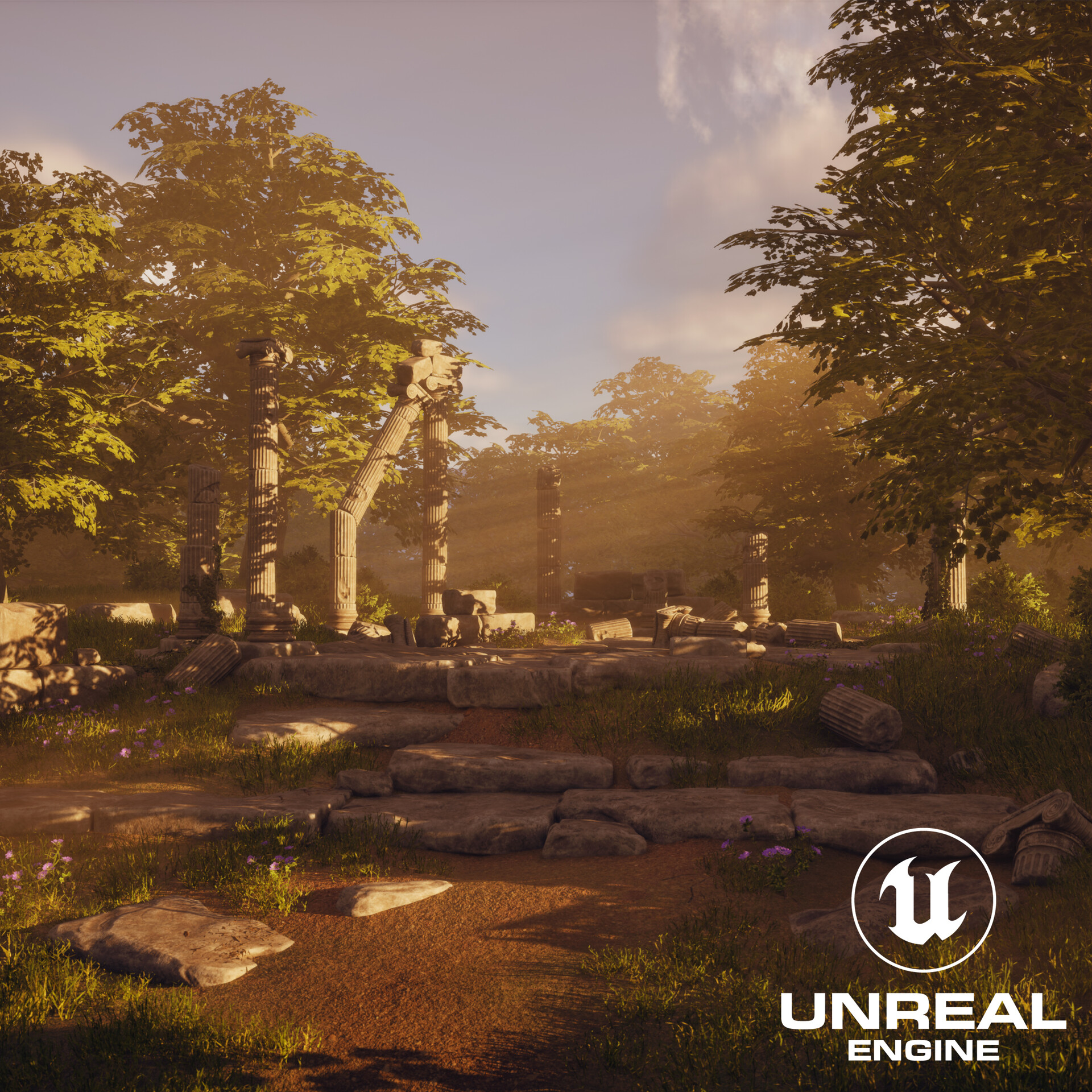 ArtStation - Greek Temple Ruins