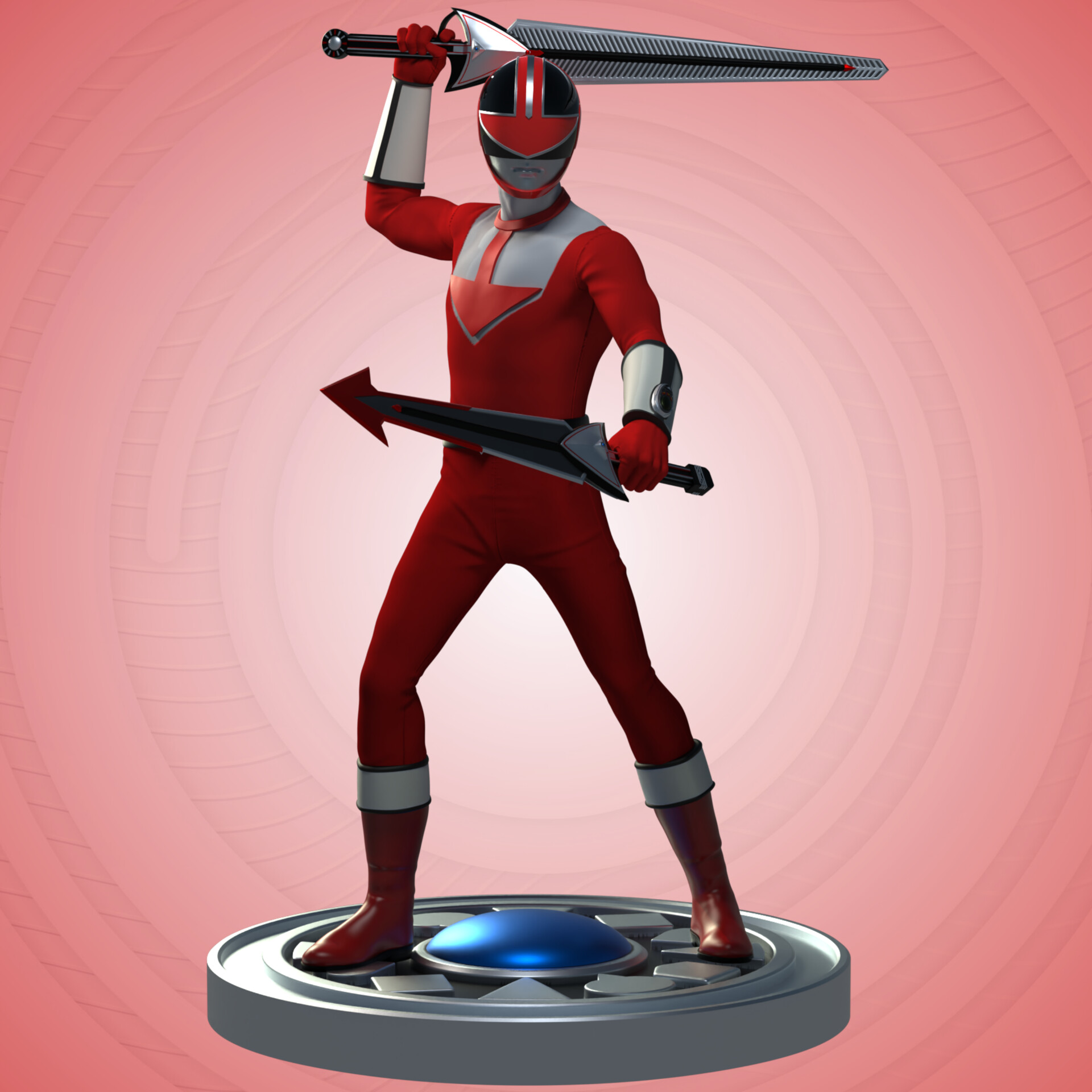 ArtStation - Power Rangers Time Force - Red