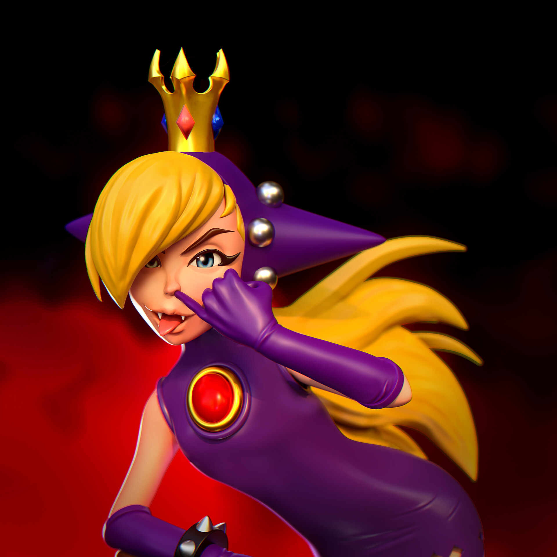 ArtStation - Wapeach - Bullet Bill Queen