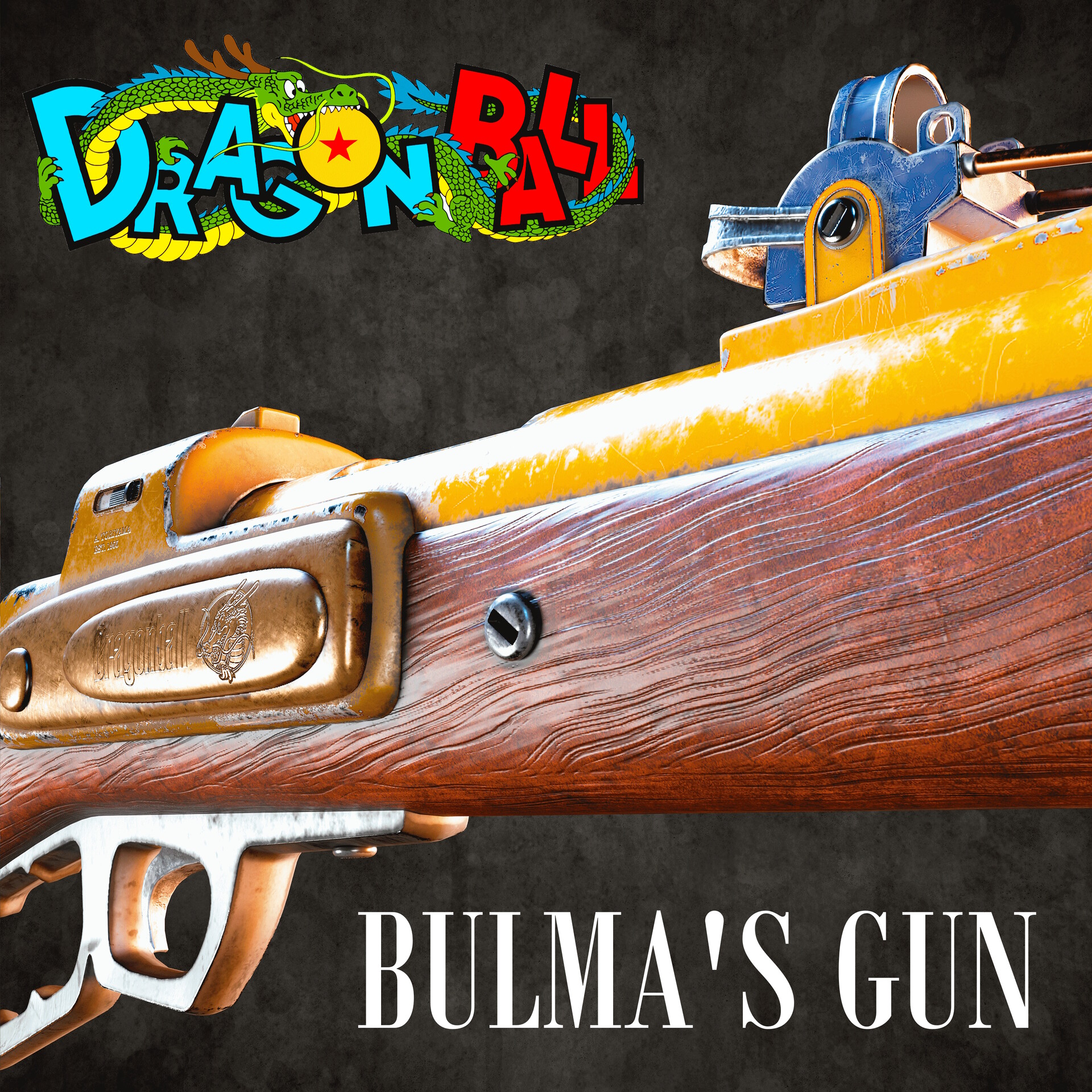 ArtStation - Bulma's Gun - Dragon Ball (Rifle/Musket Kakae Zutsu)