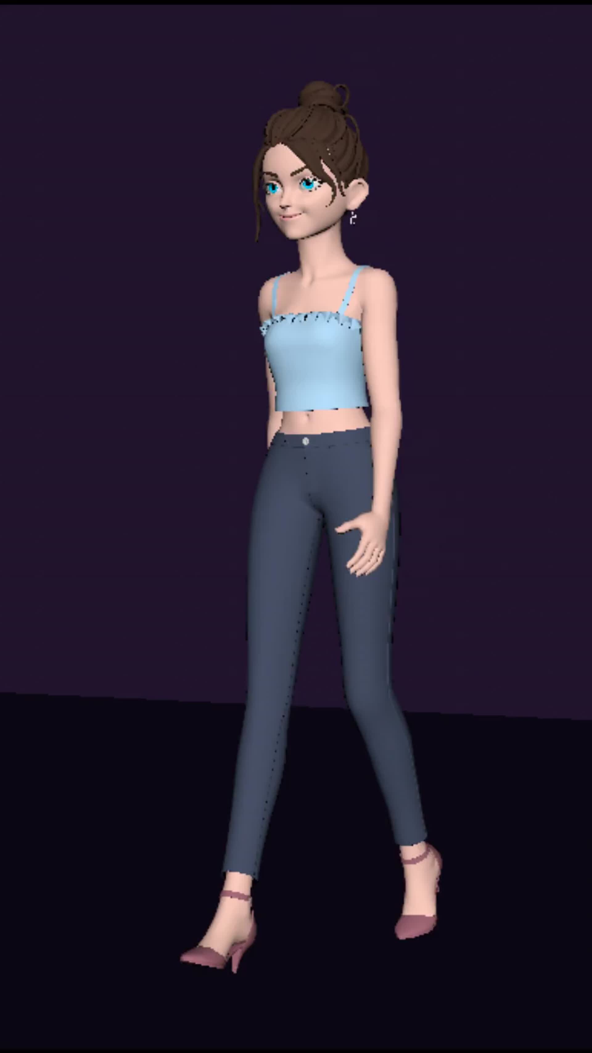 ArtStation - Walk Cycle of Neka