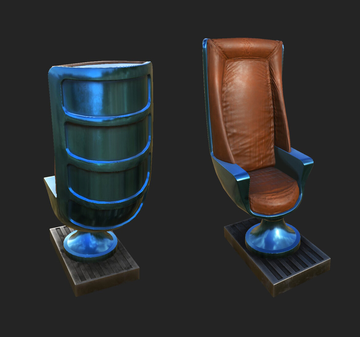 ArtStation - Spaceship, command chair.