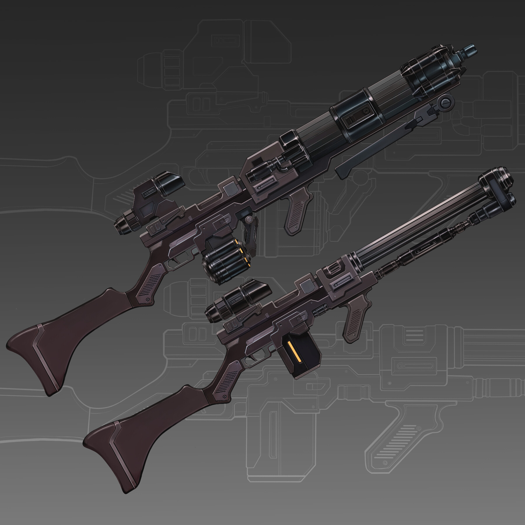 ArtStation - Blaster Rifle