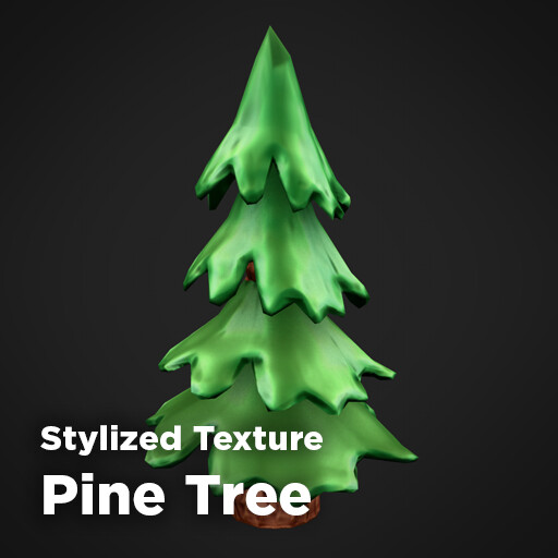 ArtStation - Stylized Pine tree