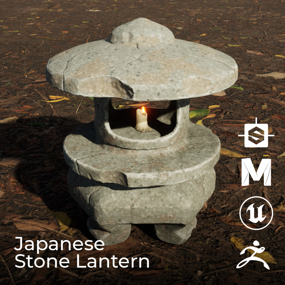ArtStation - Japanese Stone Lantern