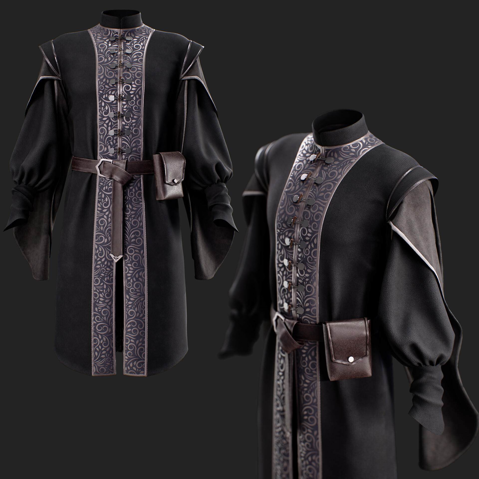 ArtStation - Medieval Outfit- MD/Clo3d + Smart Material + 4K Textures ...