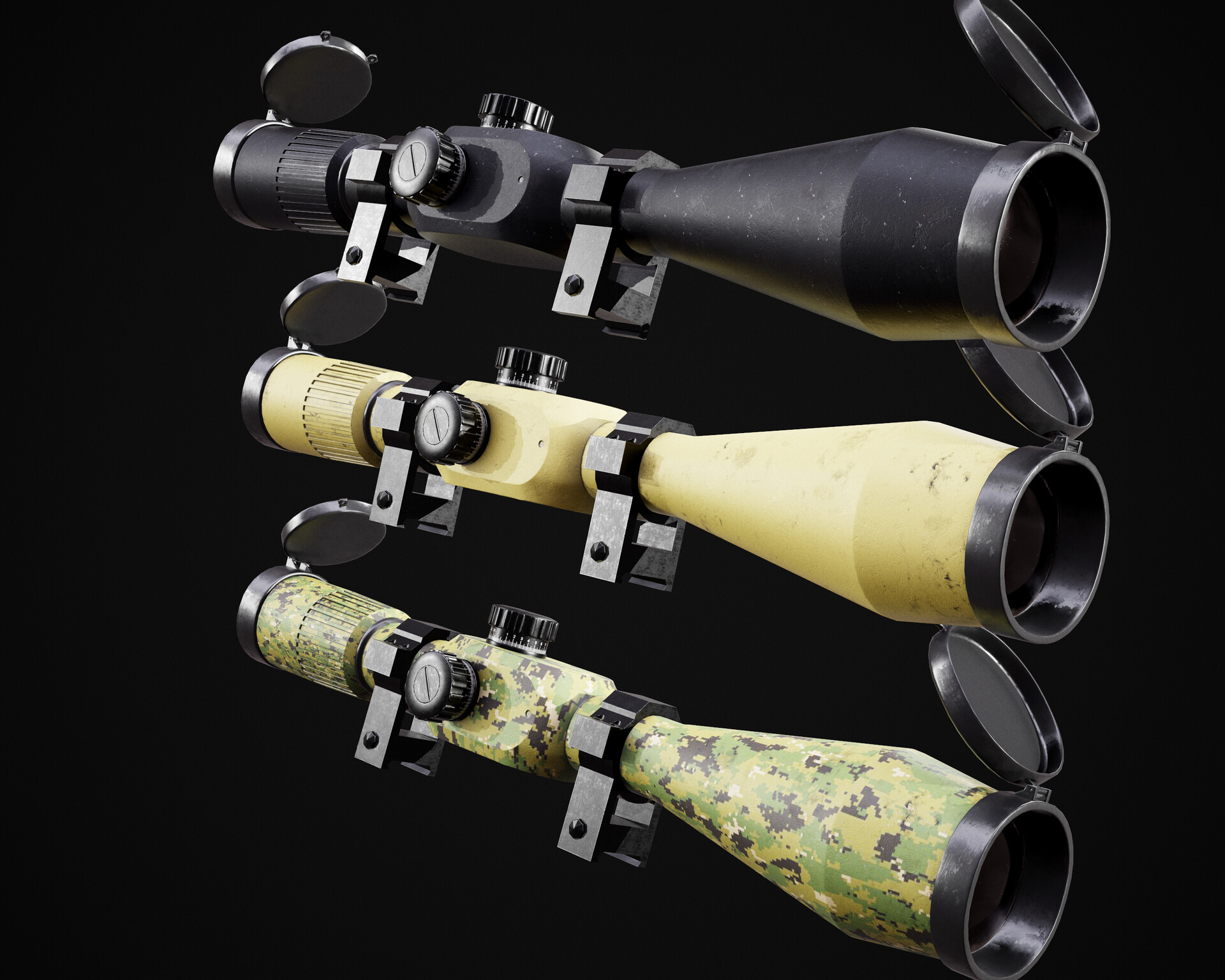 ArtStation - TACTICAL SCOPE +2 SKINS