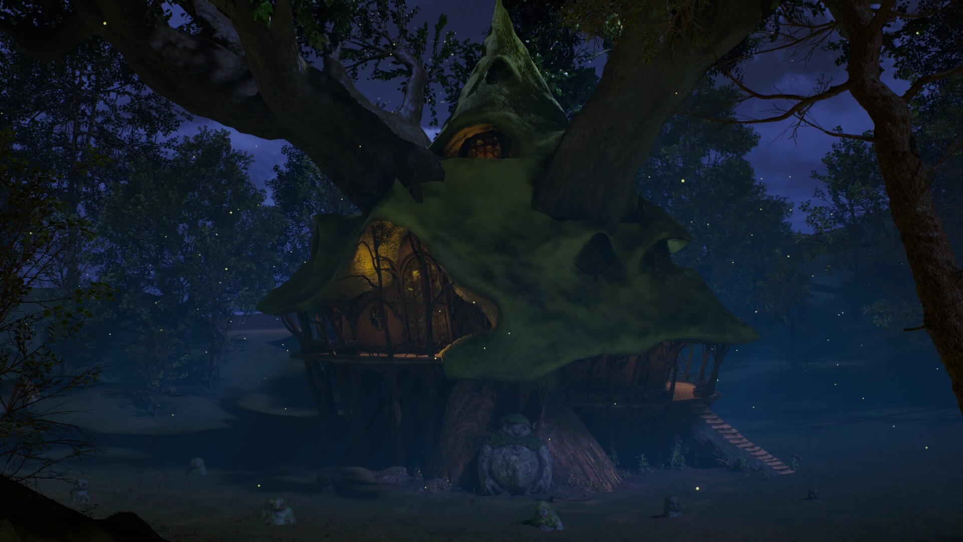 ArtStation - Mansion of the Spirit Tree - Twilight Version