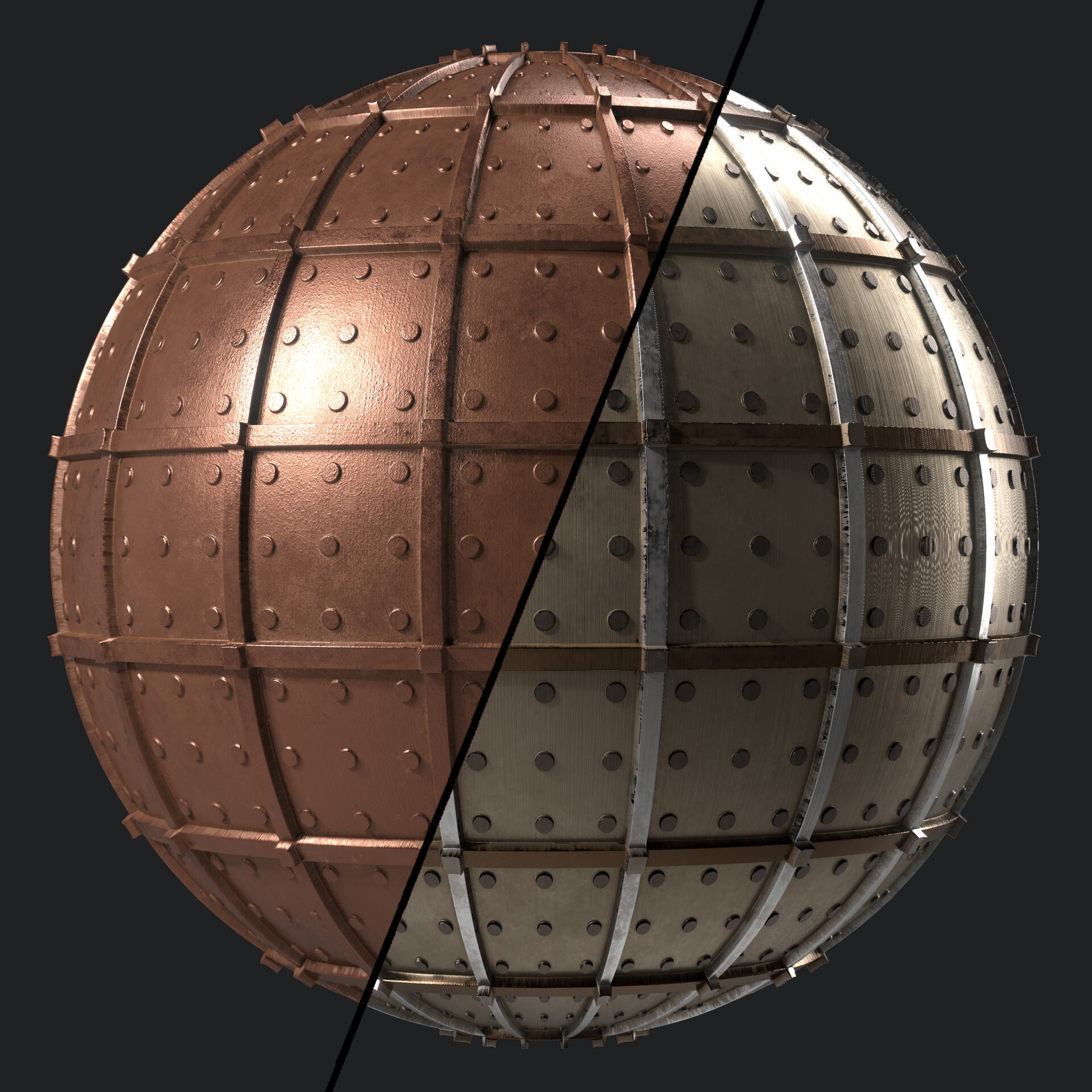 ArtStation - Metal Materials 70- Metal panels By Painting | Sbsar Pbr ...