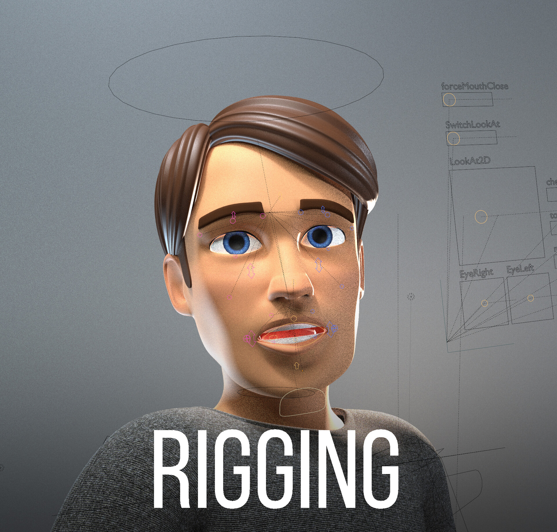 ArtStation - Johan. Rigging character for Animation