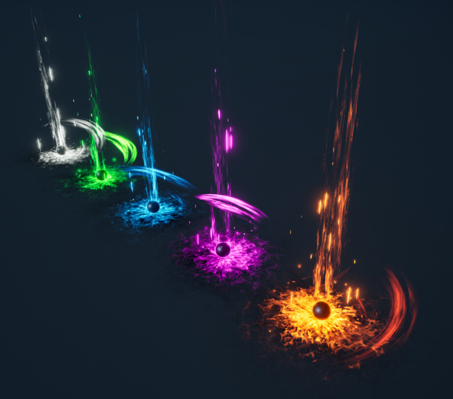 ArtStation - Loot drop VFX