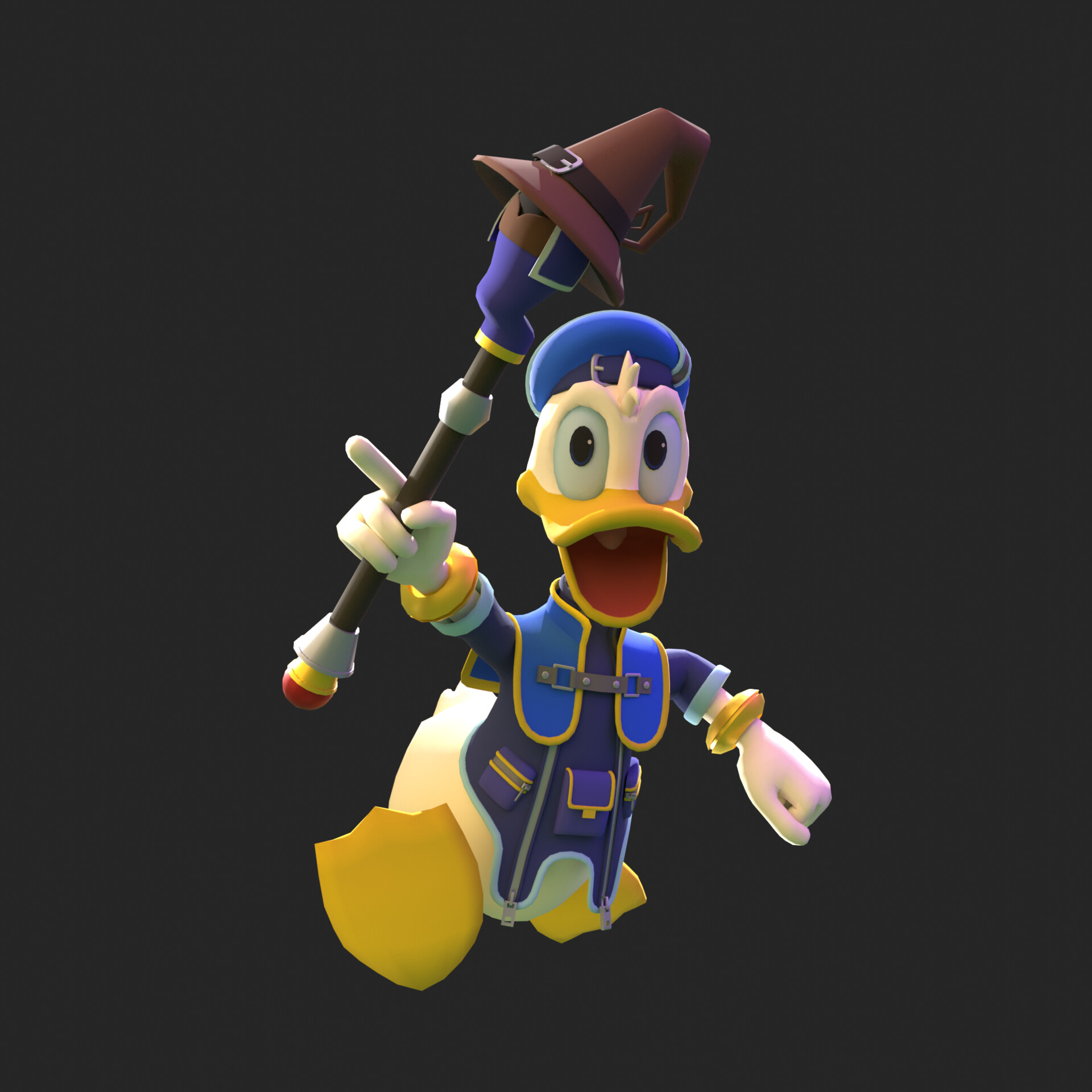 ArtStation - Donald Duck from Kingdom Hearts