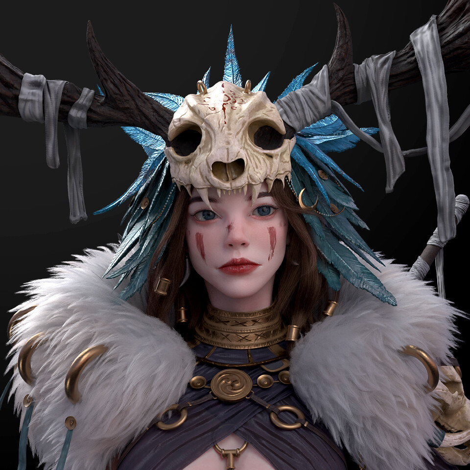 ArtStation - 3D Version of Shaman