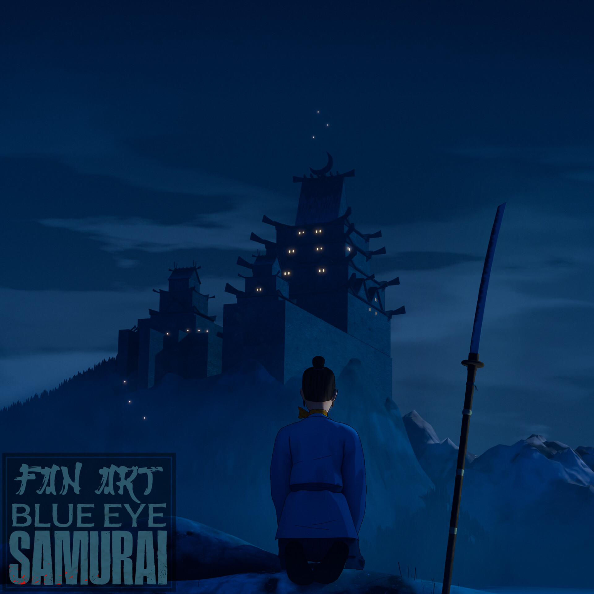 ArtStation - Blue Eye Samurai Fan Art