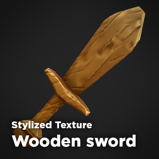 ArtStation - Stylized Wooden sword