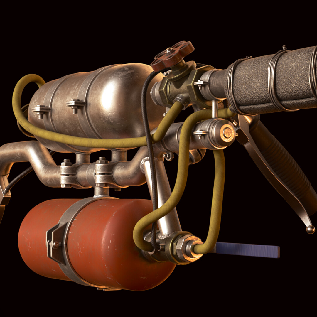 ArtStation - Flamethrower Post Apocalyptic