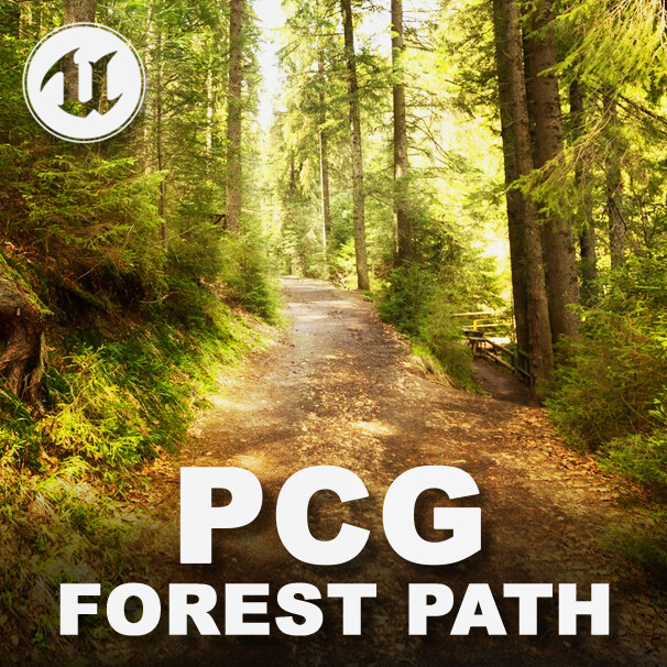 ArtStation - Create Procedural Forest Path Unreal Engine 5.3 - Full PCG ...