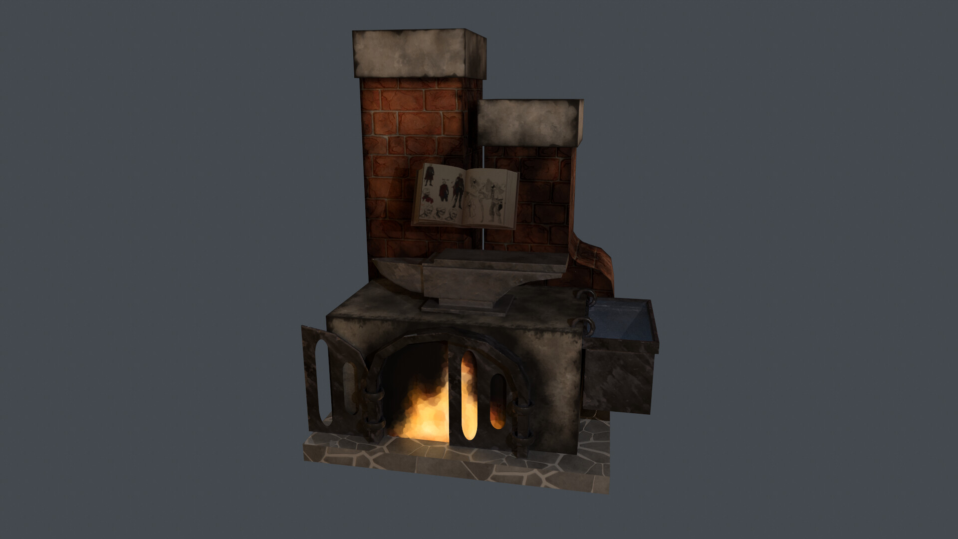 ArtStation - 3D Prop for "Divine Defense": Forge