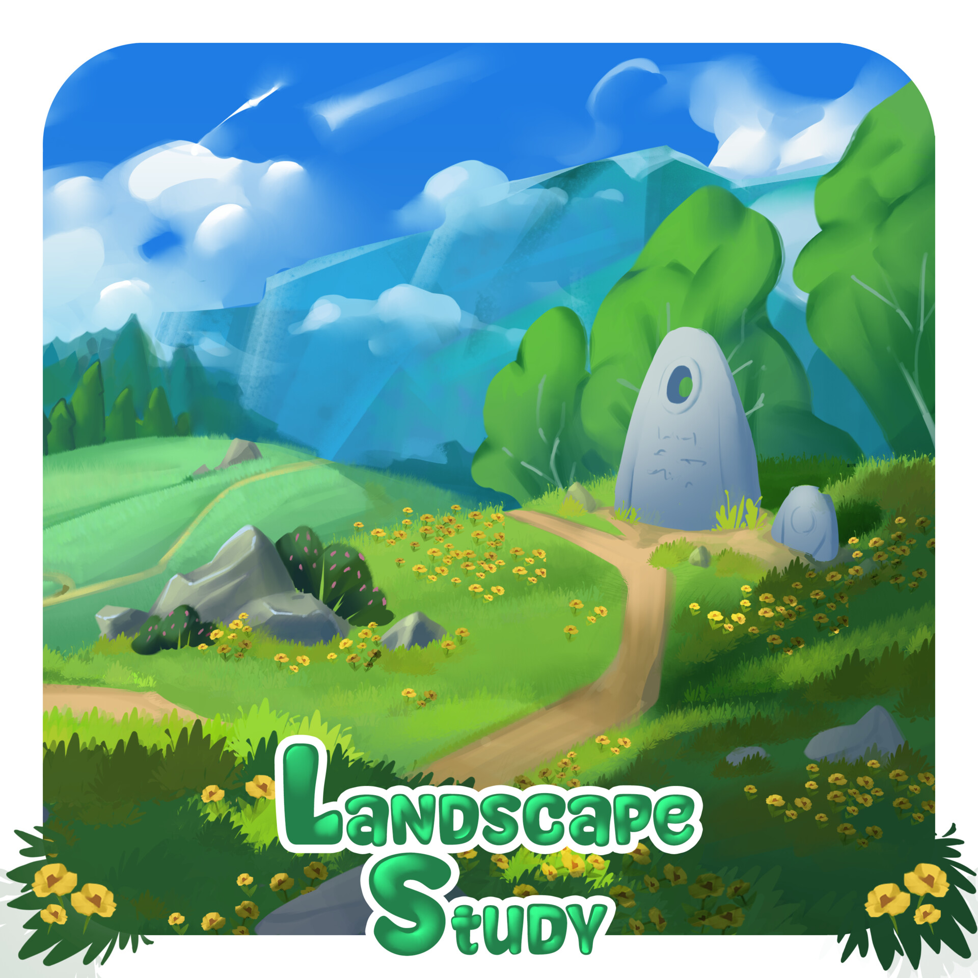 ArtStation - Landscape study